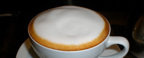The Italian tradition of breakfast Cappuccino at the bar