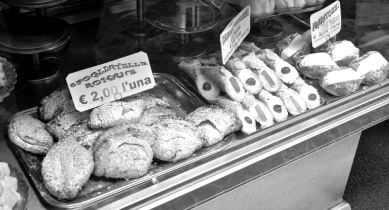 The Italian tradition of breakfast Cappuccino at the bar